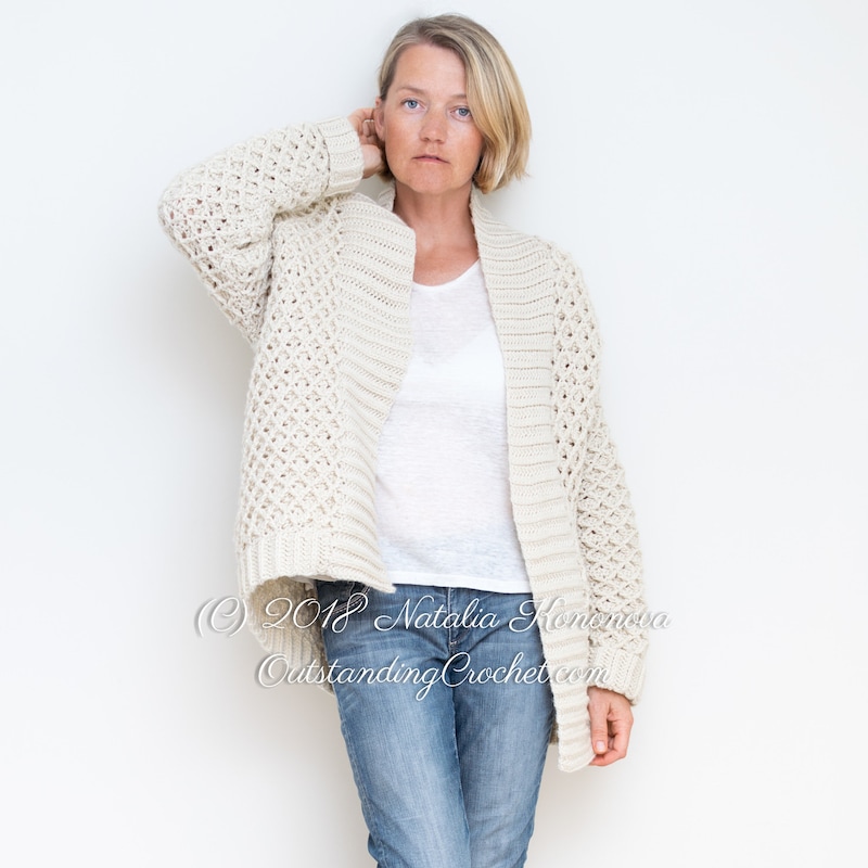 Crochet Cardigan - Etsy