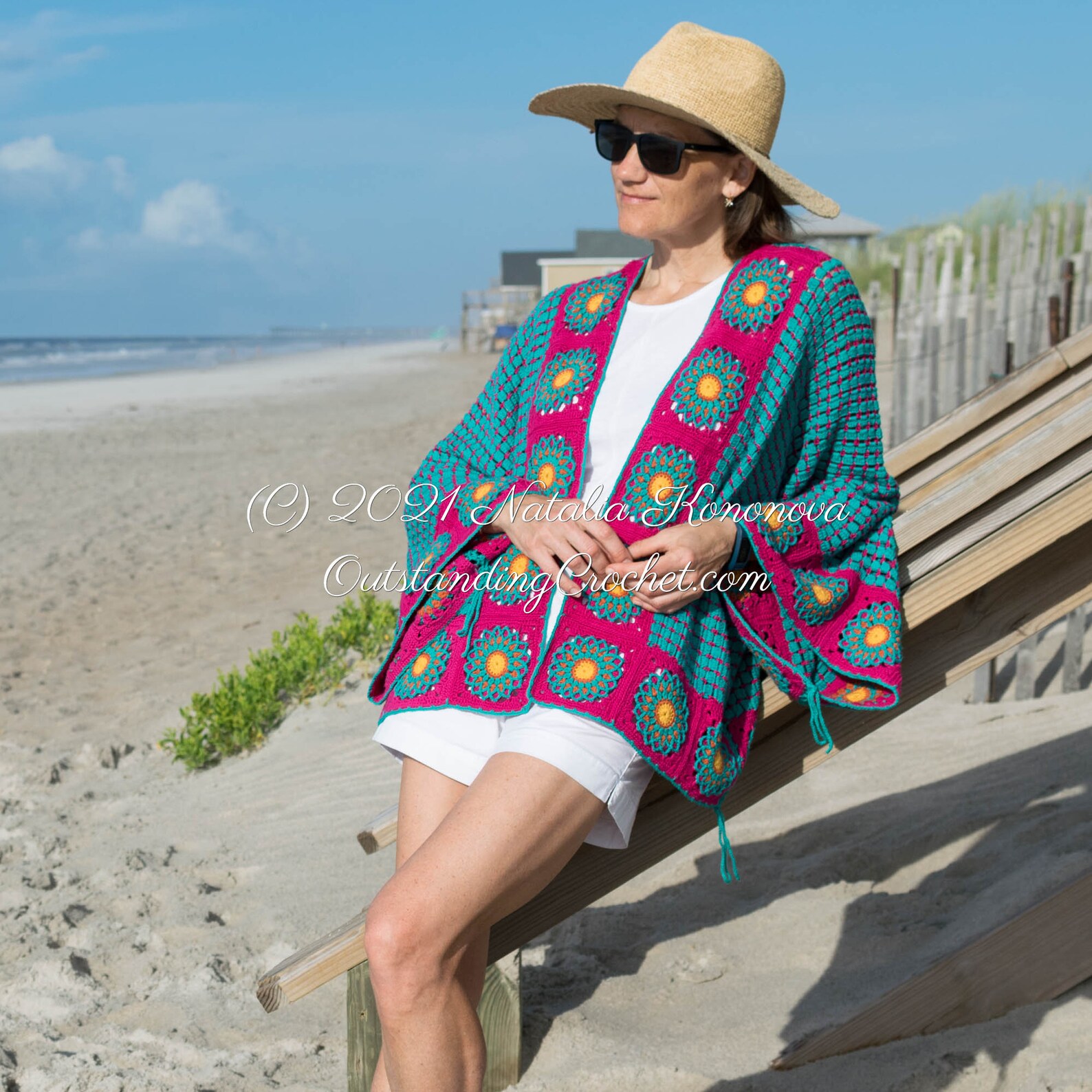 Crochet PATTERN - Serenum Cardigan / Sweater - 2 in 1 Convertible - Women Oversized Pullover ...