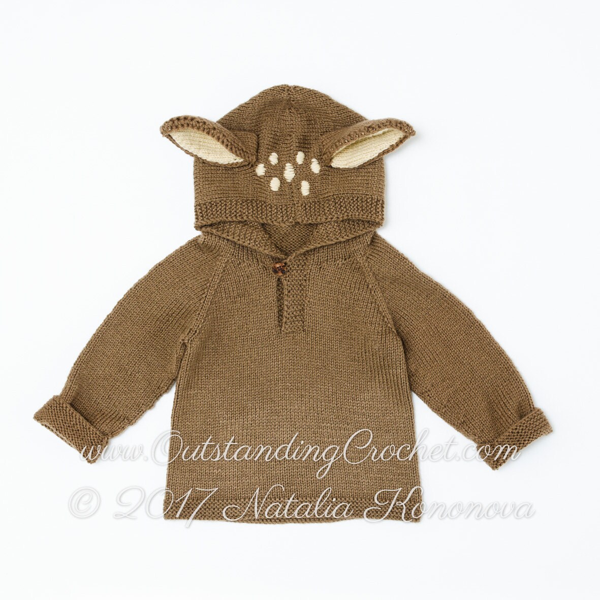 Children Hoodie Sweater Knitting PATTERN Baby Deer Animal - Etsy