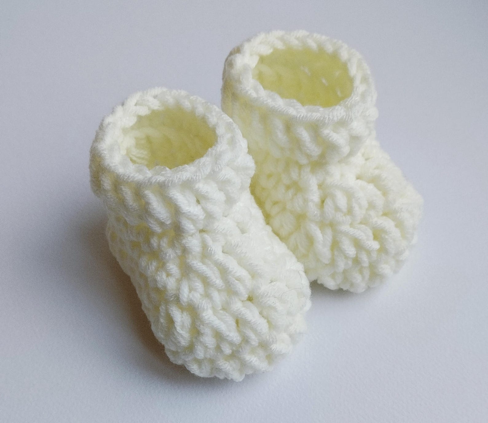 Crochet Newborn Baby Slippers Pattern: Easy US Terms (PDF) - Etsy