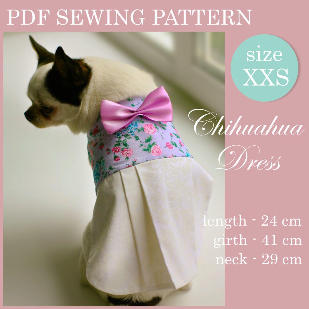 PDF Sewing Pattern: Chihuahua Dress - Easy Print & Sew - Etsy