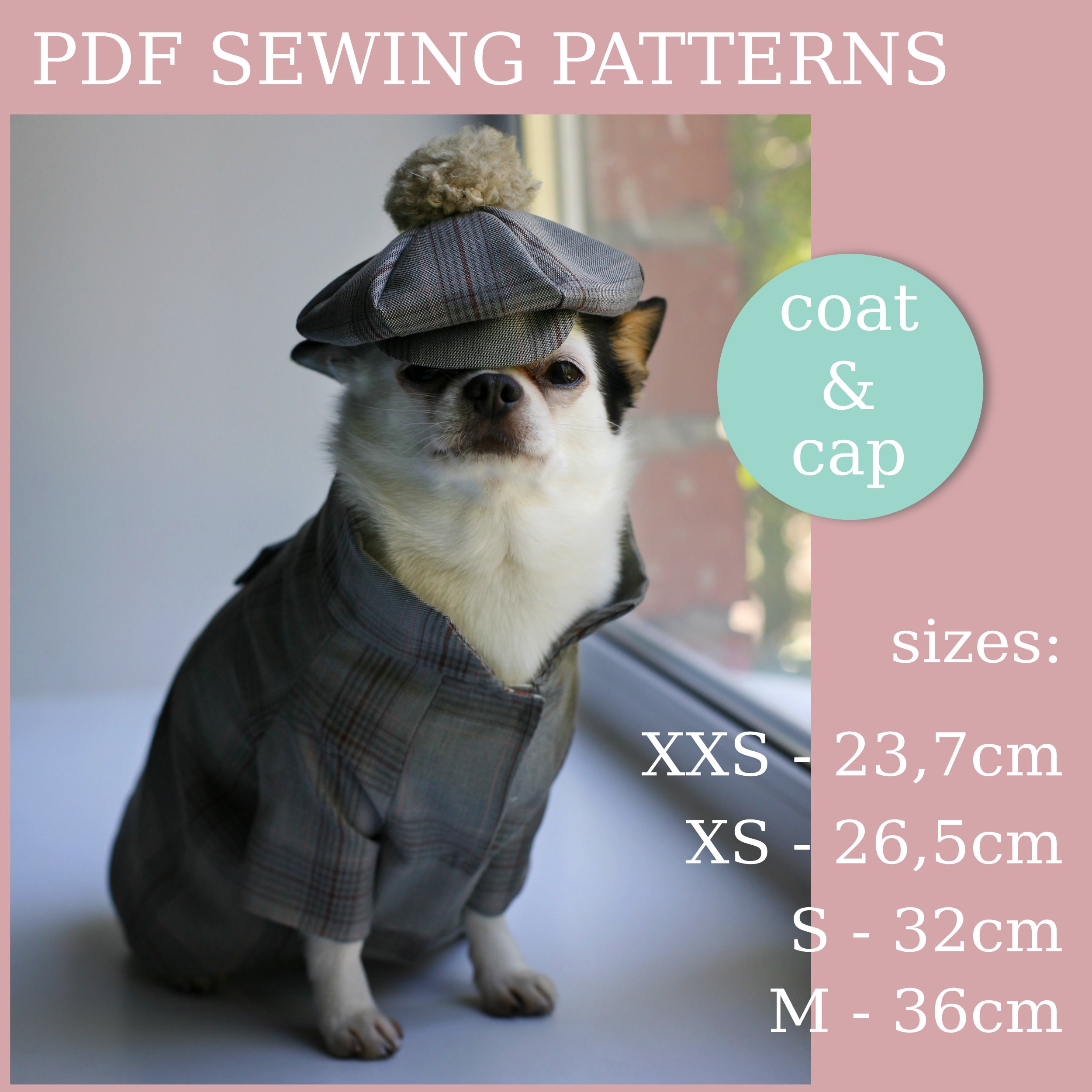 PDF Sewing Pattern: Dog Suit and Cap - No Overlock - Etsy