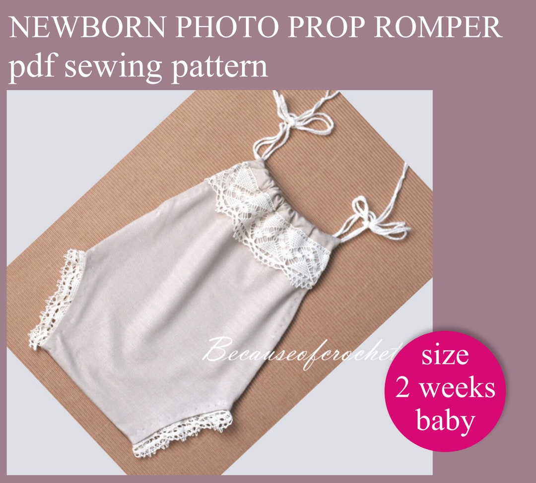 PDF Templates and Short Description How to Make a Newborn Prop Romper ...
