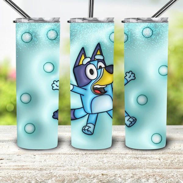 Bluey 3d Tumbler Wrap - Etsy