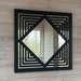 GEOMETRIC Wall Mirror Large Wooden Mirror Living Room - Etsy