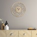 Wooden Clock MANDALA 60cm (23 Inch), Unique Wall Clocks, Silent Clock ...