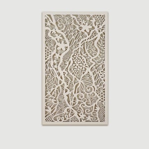 Abstract Wall Decor With Solid Wooden Frame / Large Wooden - Etsy