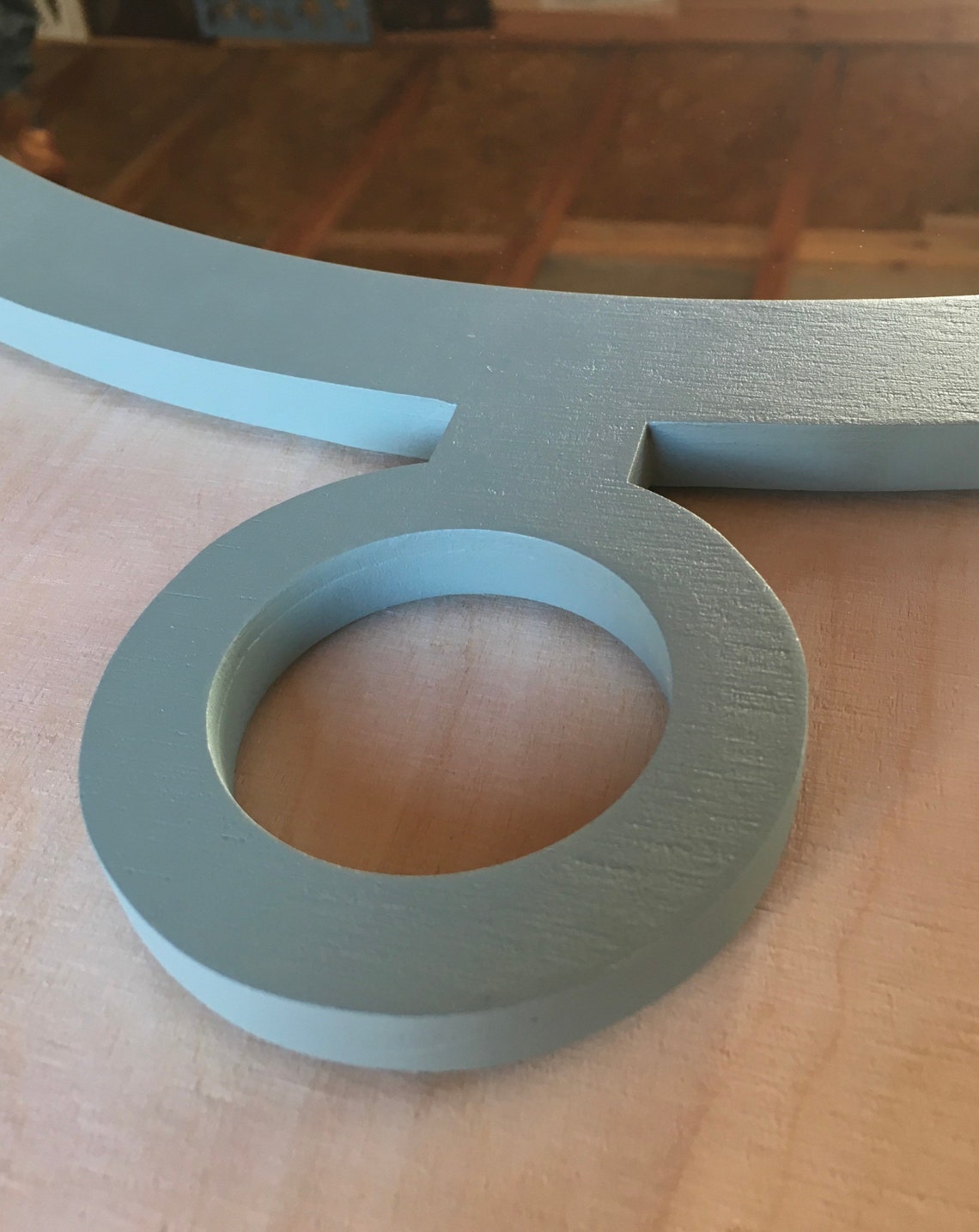 Round Wooden Wall Mirror LUPA 60x60cm Minimalistic Style | Etsy