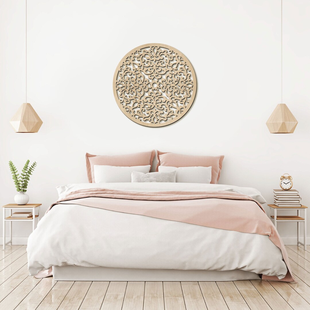 Victorian Style Circle Wooden Wall Panel, 3d Large Wall Decor - Etsy