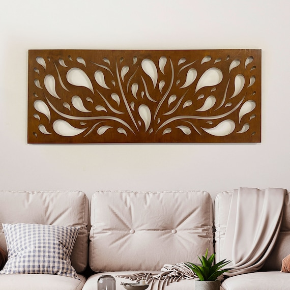 Wooden Art for Wall Large Wall Decor for Living Room Bedroom Etsy