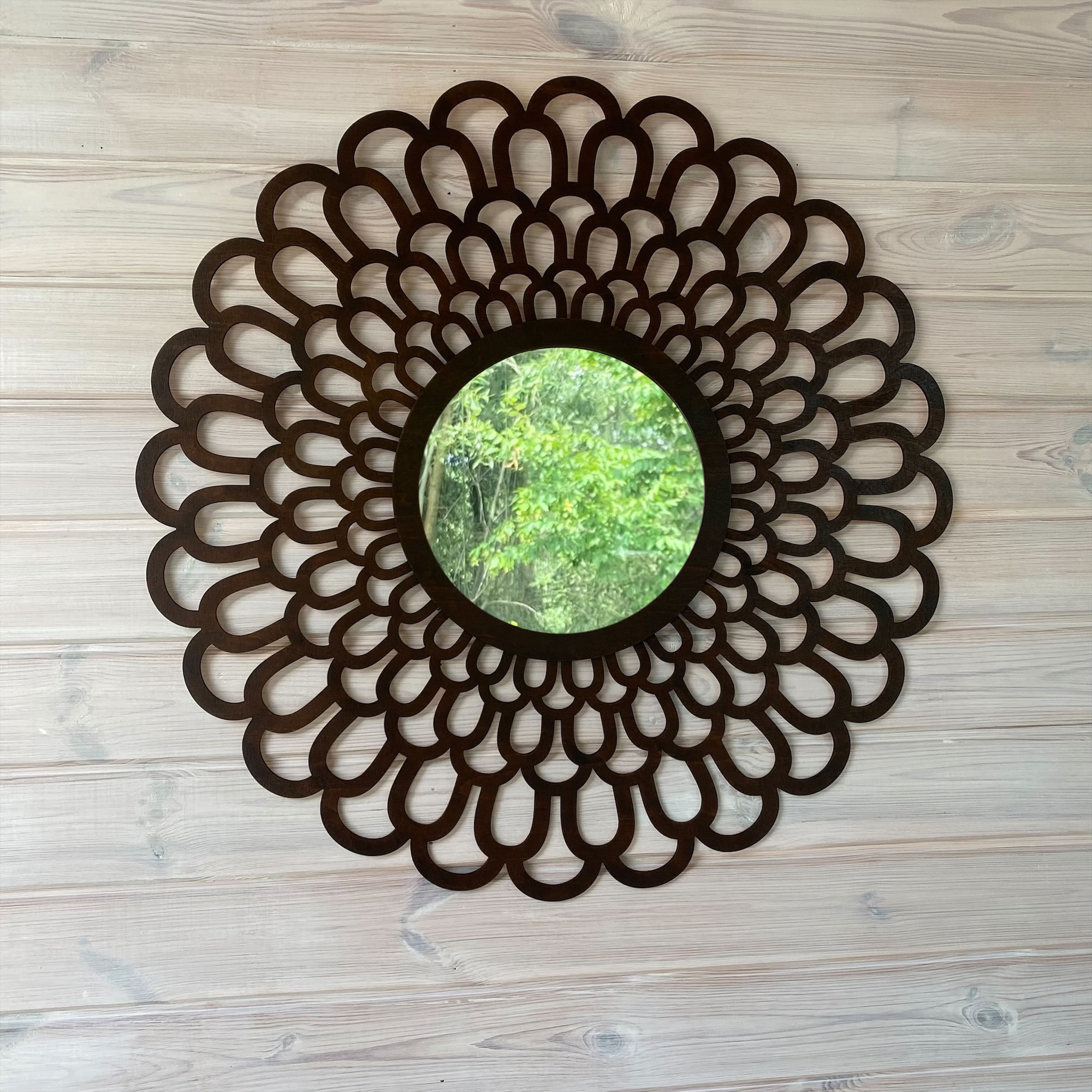 Wall Mirror Wall Art Living Room Decor Wall Decor Wooden - Etsy