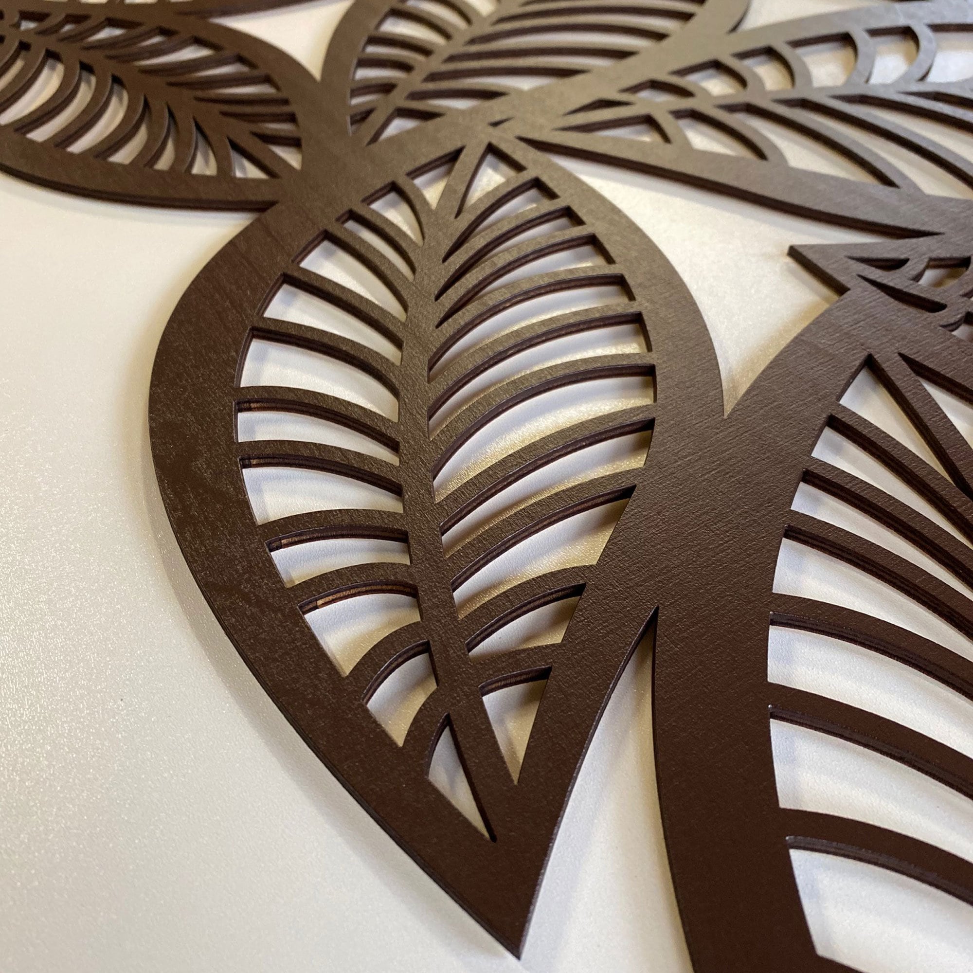 Leaf Wall Decoration / Wood Wall Art With Leaves - Etsy