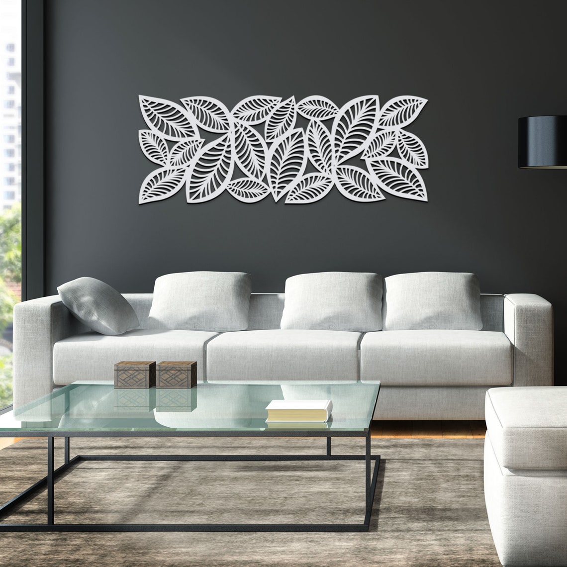 Leaf Wall Decoration / Wood Wall Art With Leaves - Etsy