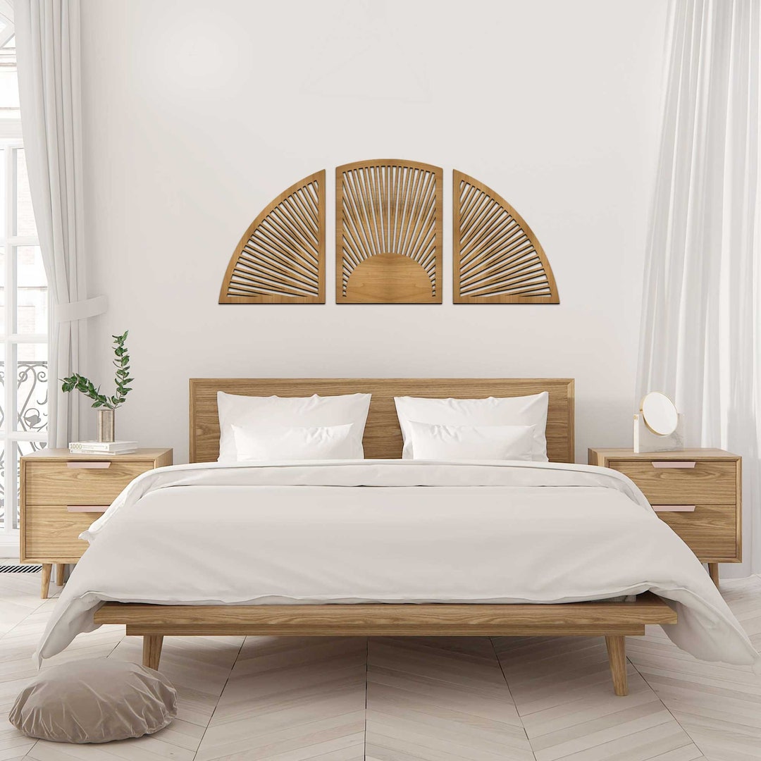 Sun Wall Art, Set of 3 Panels Sunrise Bedroom Decor - Etsy