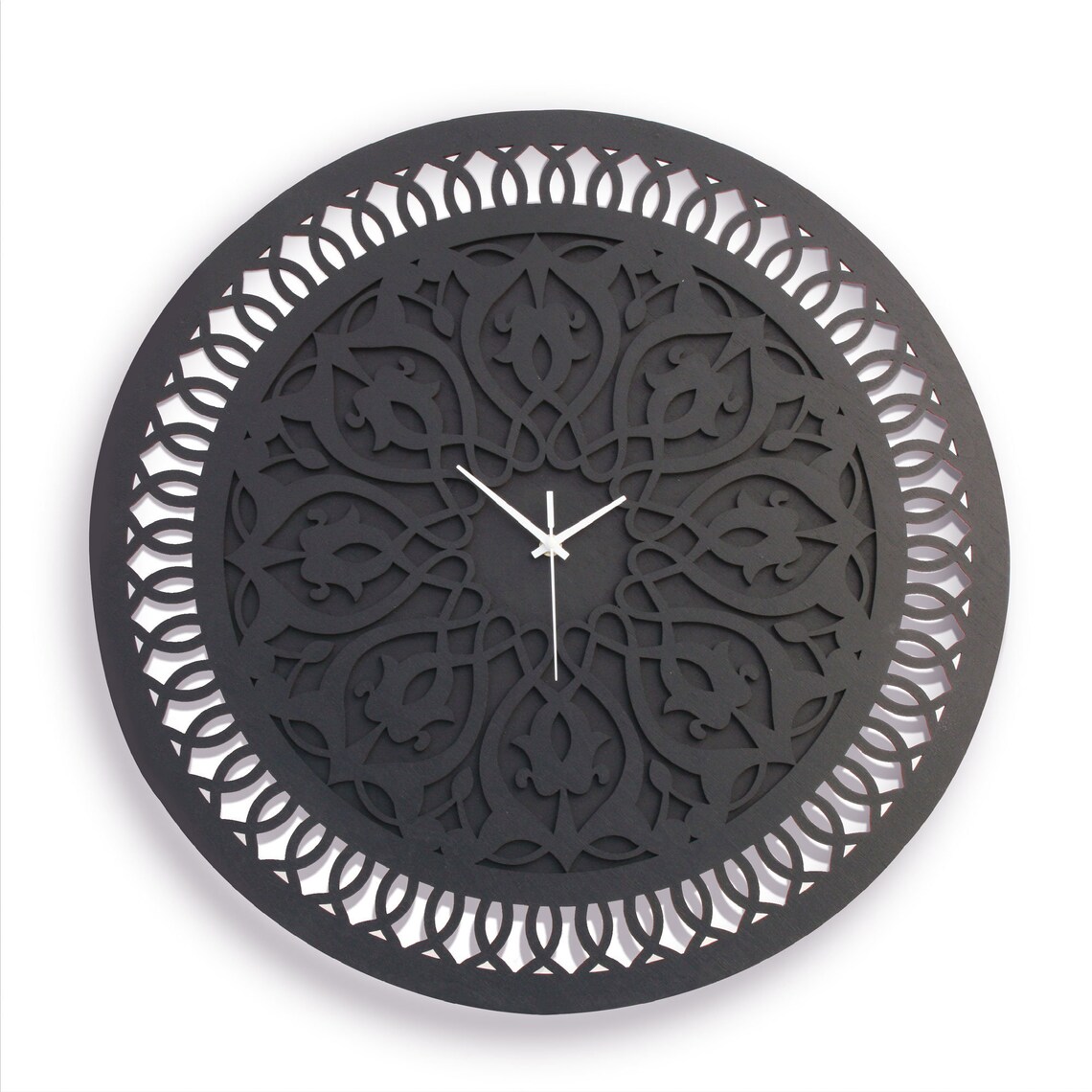 Wooden Clock SARI 60cm Unique Wall Clocks Gift for Home | Etsy