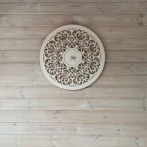 Wooden Clock FANCY 60cm (23 1/2 Inch), Unique Wall Clocks, Silent Clock ...