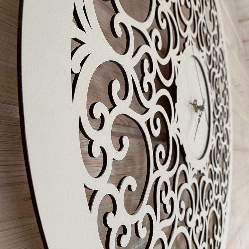 Wooden Clock FANCY 60cm 23 1/2 Inch Unique Wall Clocks - Etsy