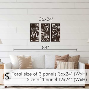 Wall Art Monstera Leaf / Set of 3 Monstera Wall Decor / Fern Leaf ...