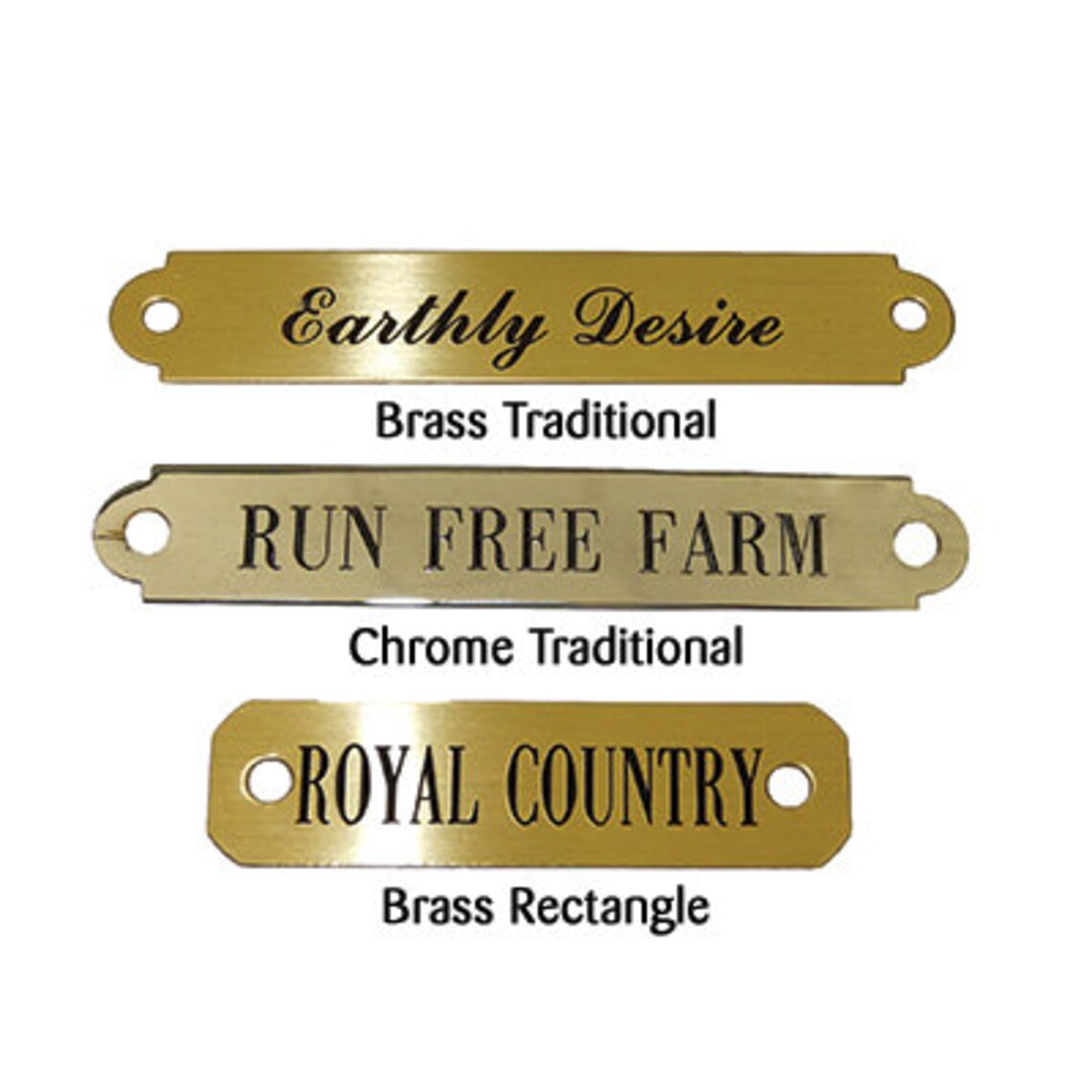 Custom Personalized Engraved Nameplates for Bridles - Etsy