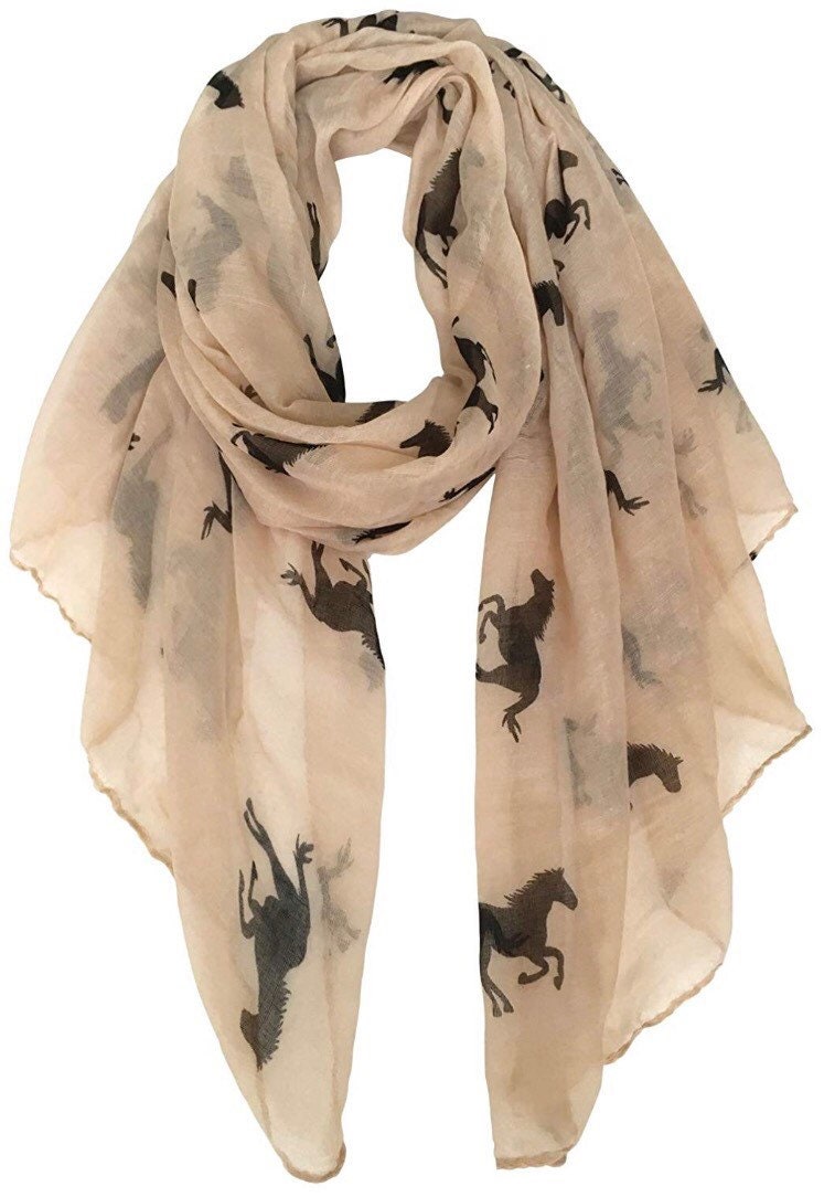Equestrian Scarf and Scarves With Horse Patterns - Etsy
