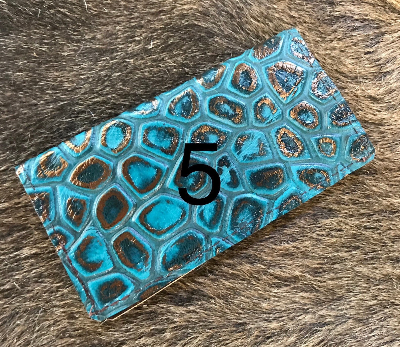 Handpainted and Embossed Leather Wallets - Etsy