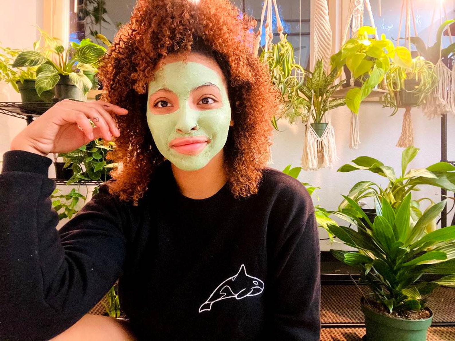 Killer Whale Orca Embroidered Black Jumper | Etsy