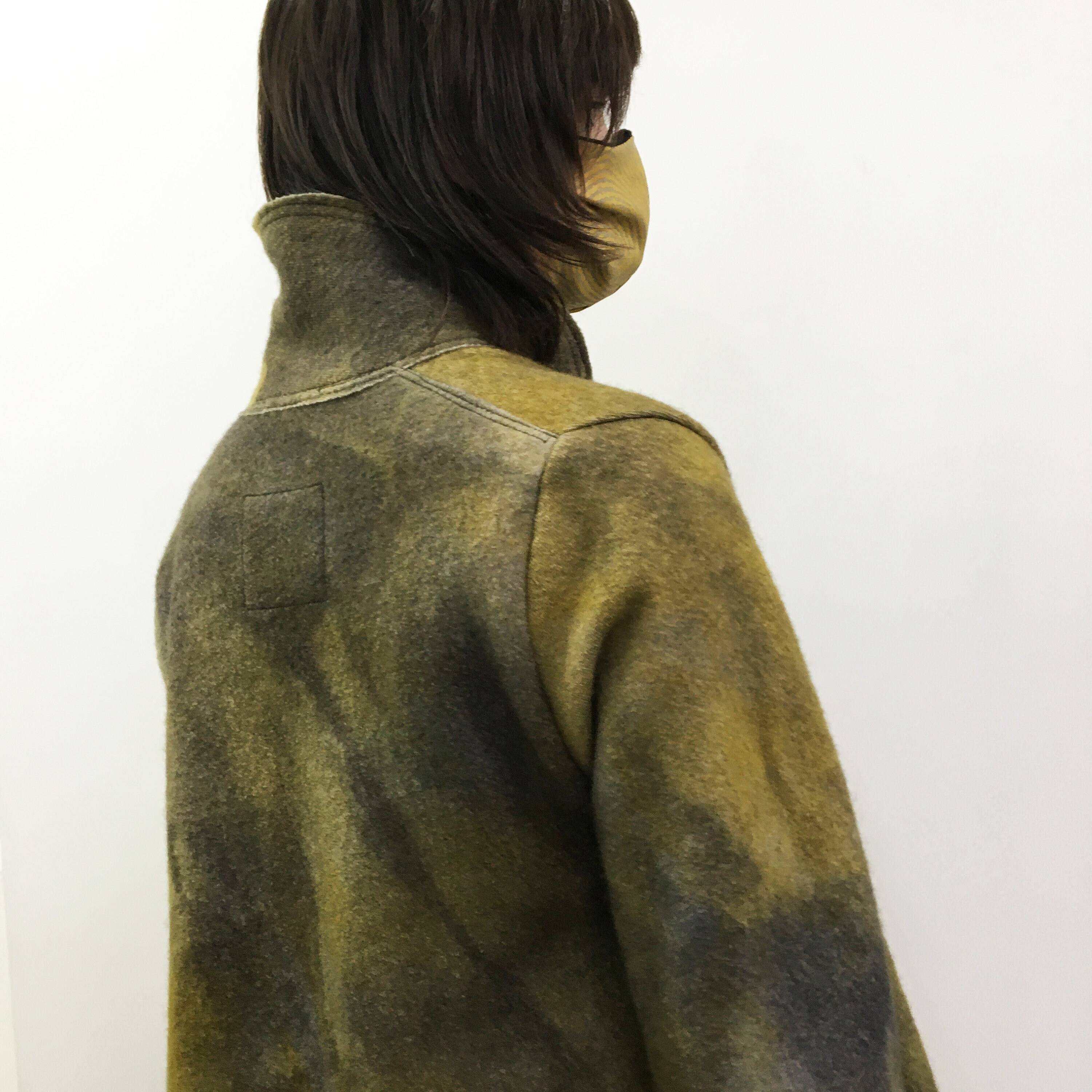 Buy Boiled Felt Women Coat Merino Wool Oversized Coat Felted Online in ...