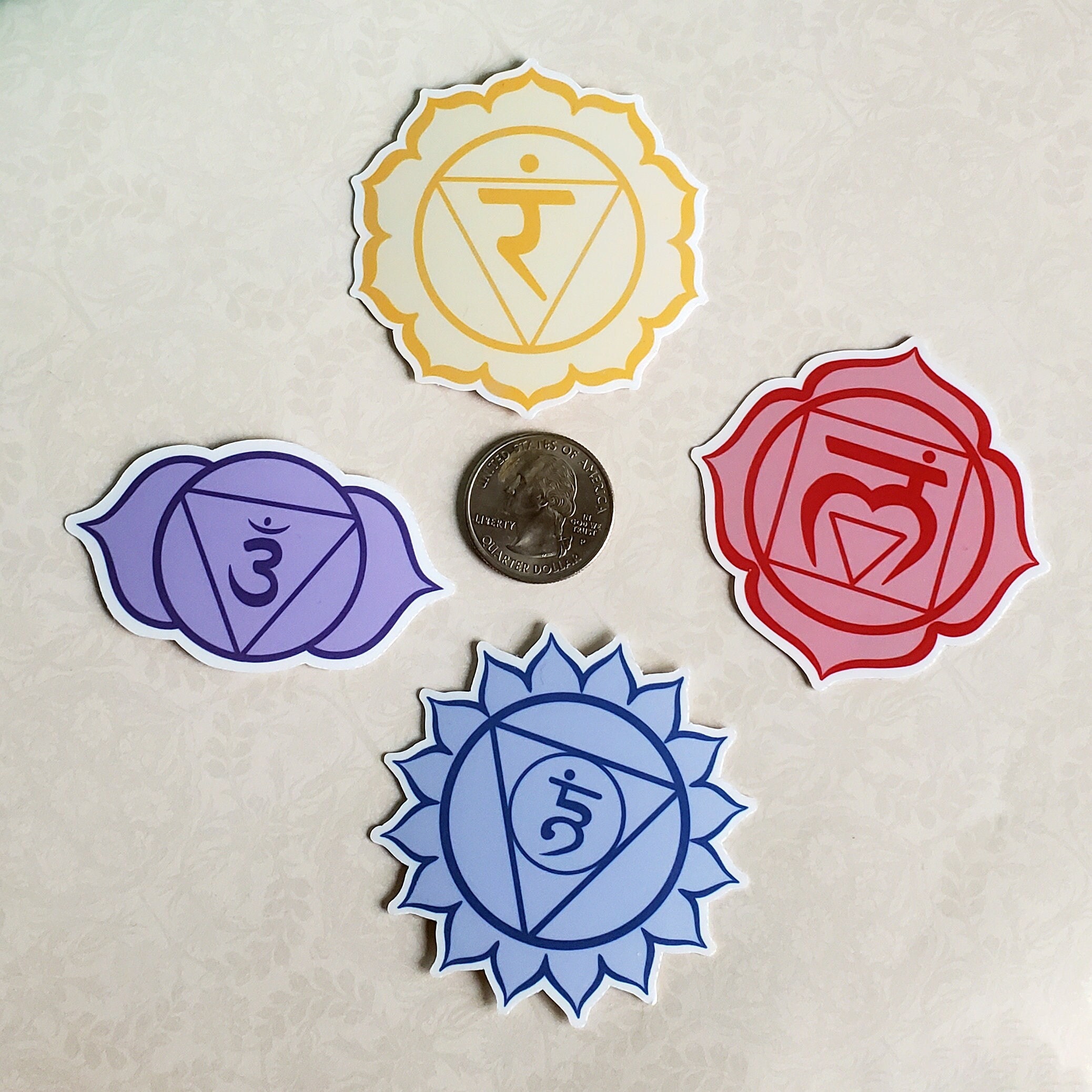 Chakra Sticker Set 7 Pcs 7 Chakra Chakra Sticker Pack - Etsy