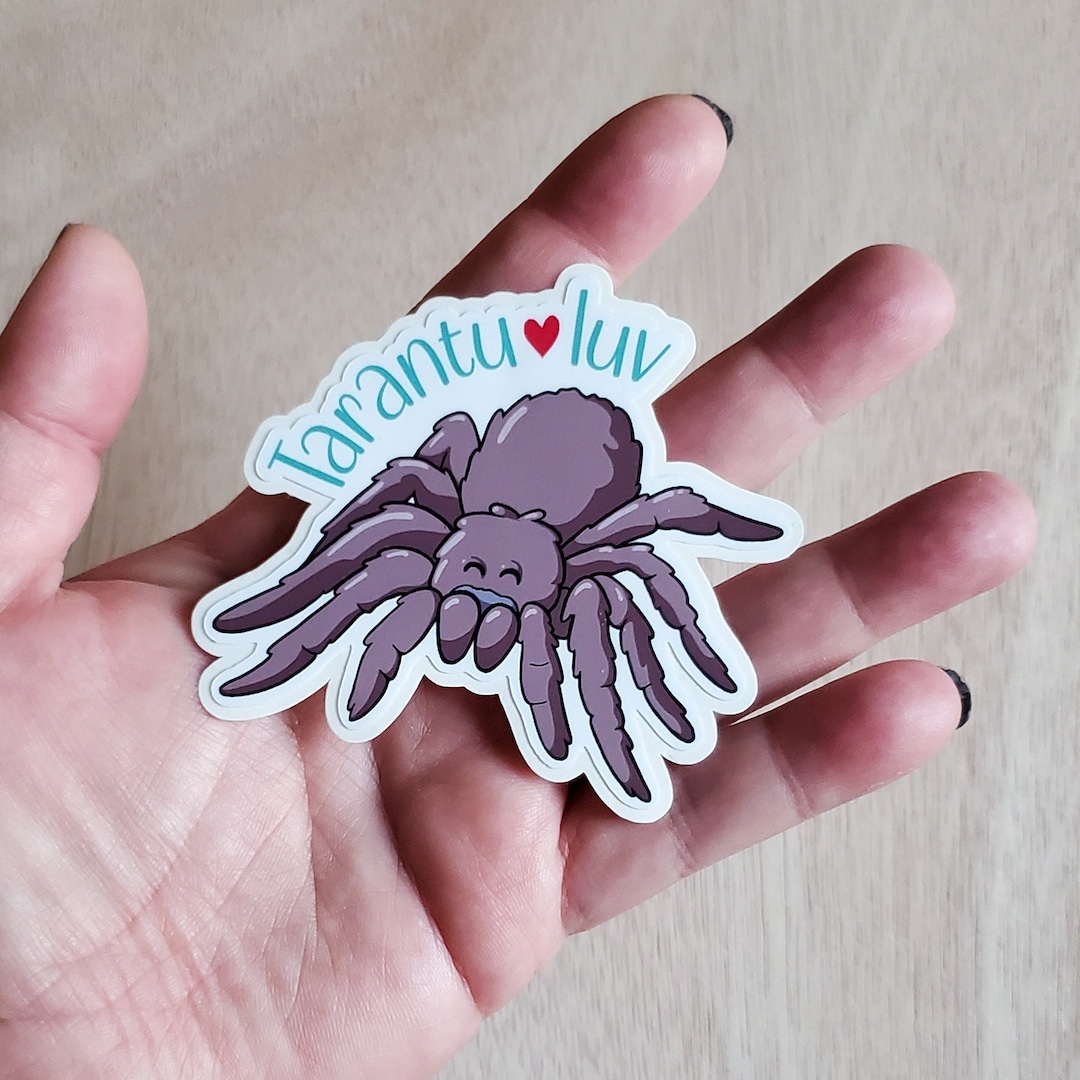 Tarantula Sticker, Tarantu Luv Sticker, Die Cut Sticker, Cute Spider ...