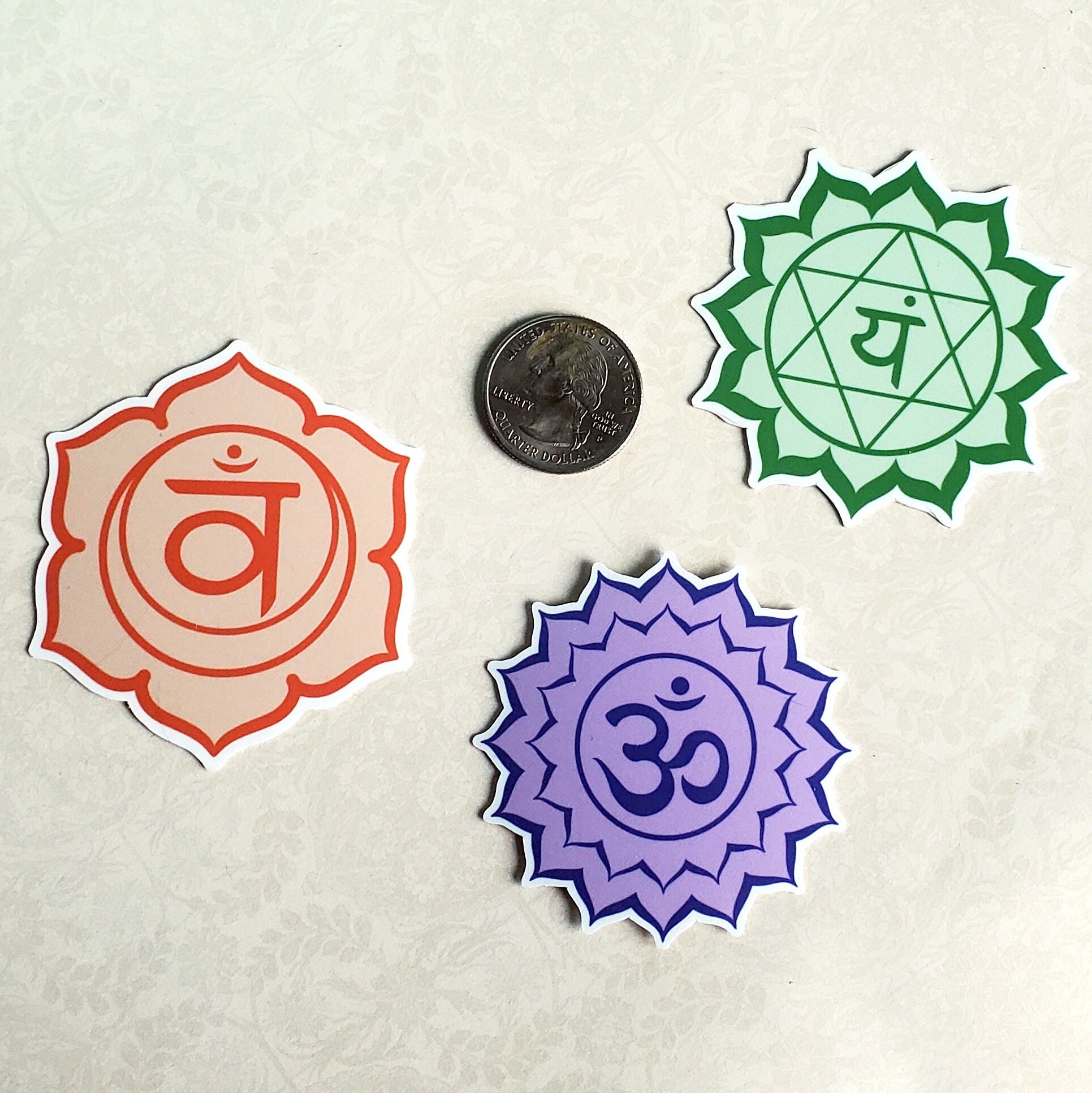 Chakra Sticker Set 7 Pcs 7 Chakra Chakra Sticker Pack - Etsy
