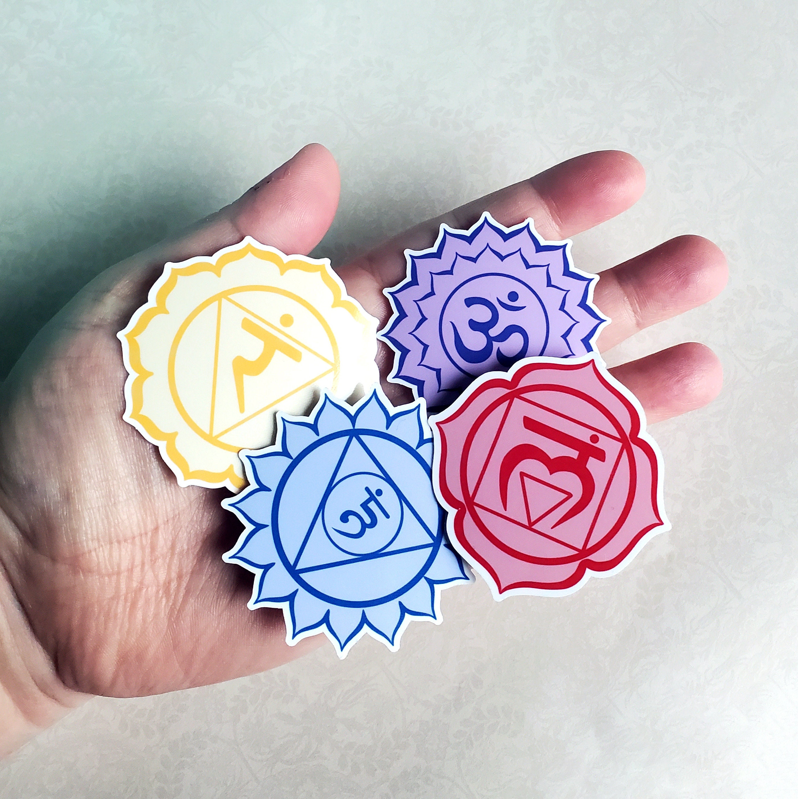 Chakra Sticker Set 7 Pcs 7 Chakra Chakra Sticker Pack - Etsy