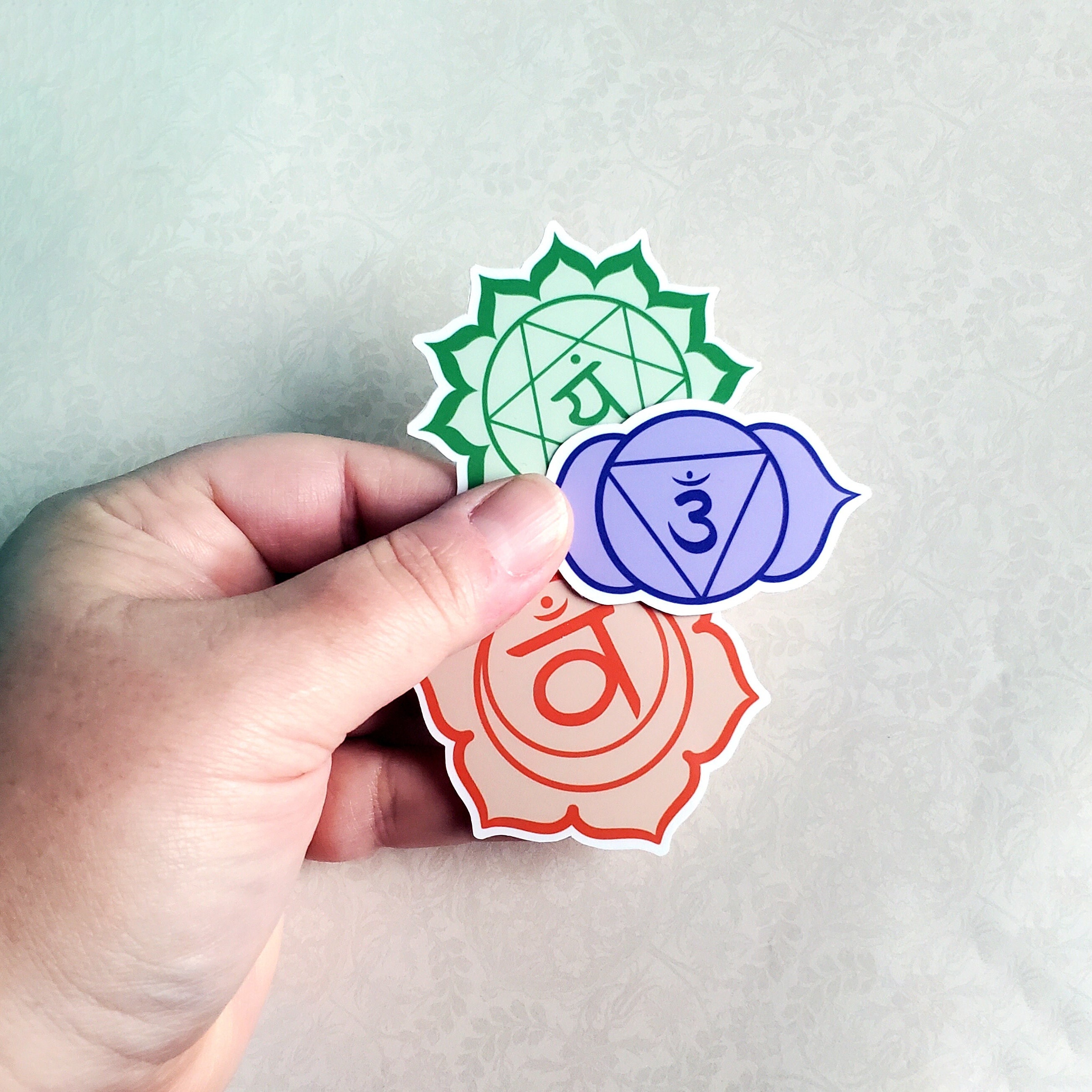 Chakra Sticker Set 7 Pcs 7 Chakra Chakra Sticker Pack - Etsy