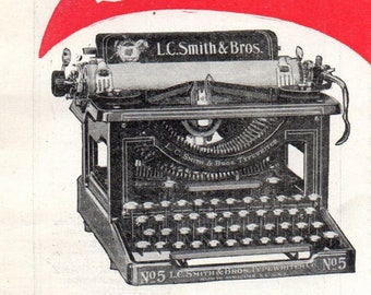 Typewriter Advertising - Etsy
