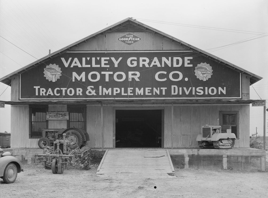 1939 Tractor & Implement Store Harlingen, Texas Valley Grande Motor Co ...