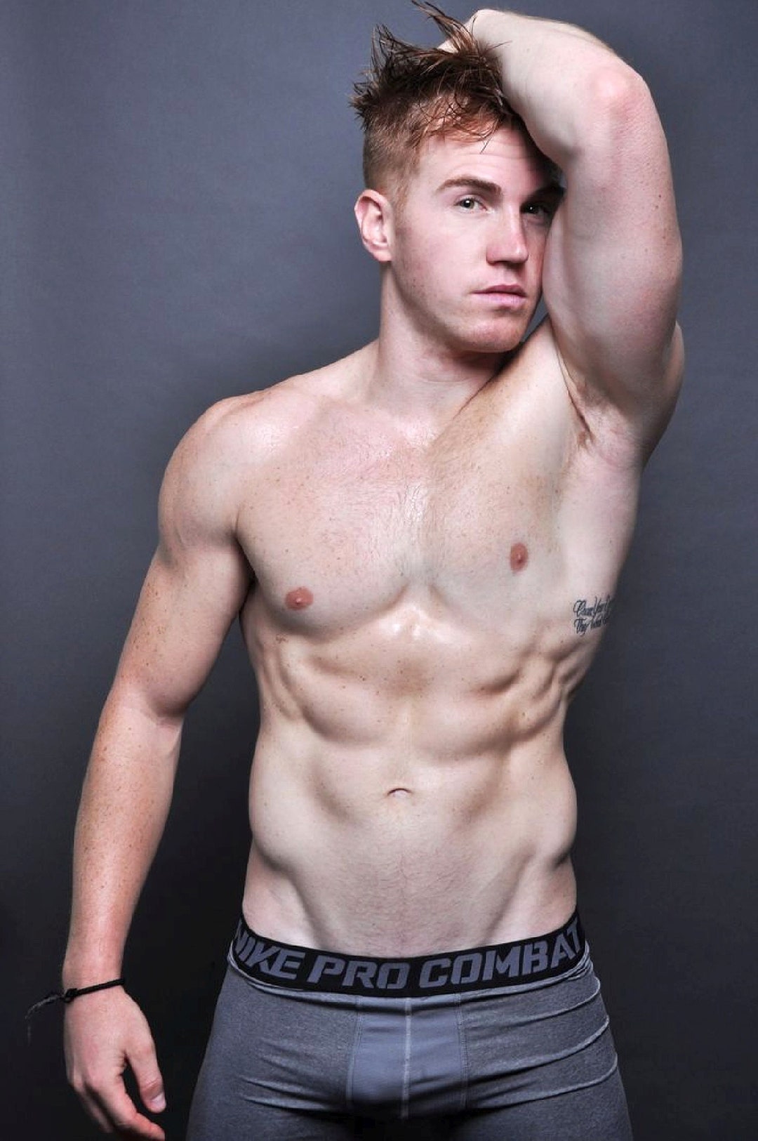 Matted SHIRTLESS GINGER Photograph 5x7 G187 Handsome - Etsy