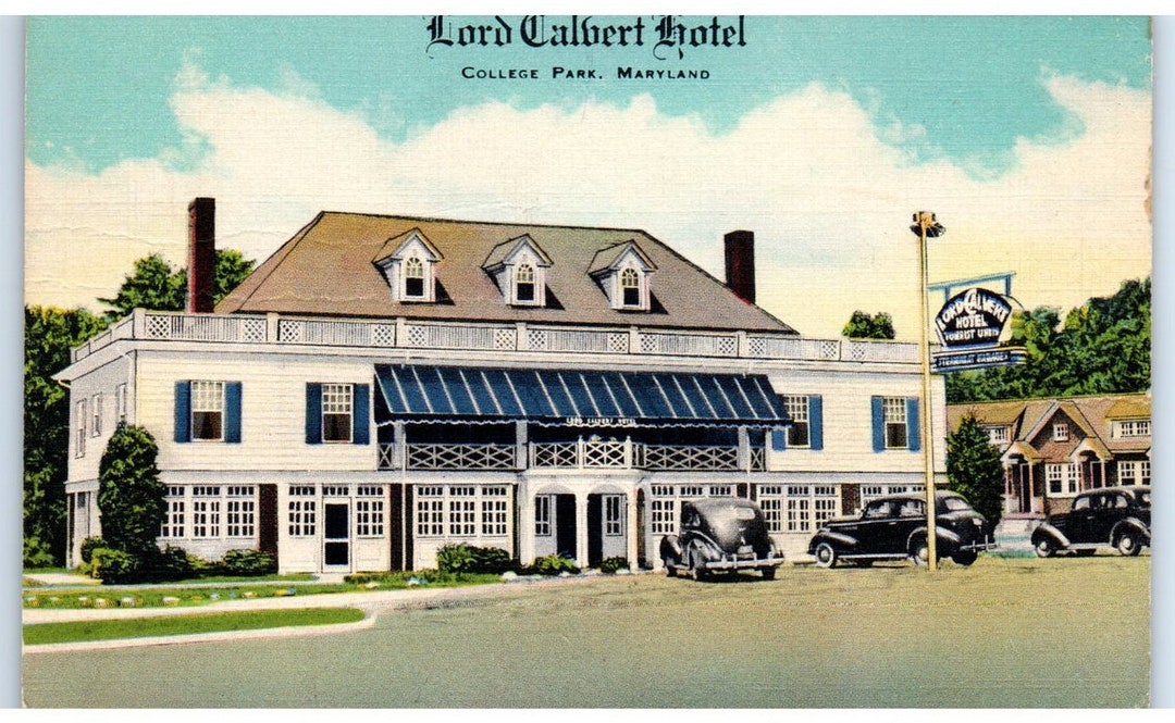 1945 Postcard Lord Calvert Hotel and Apartments College - Etsy