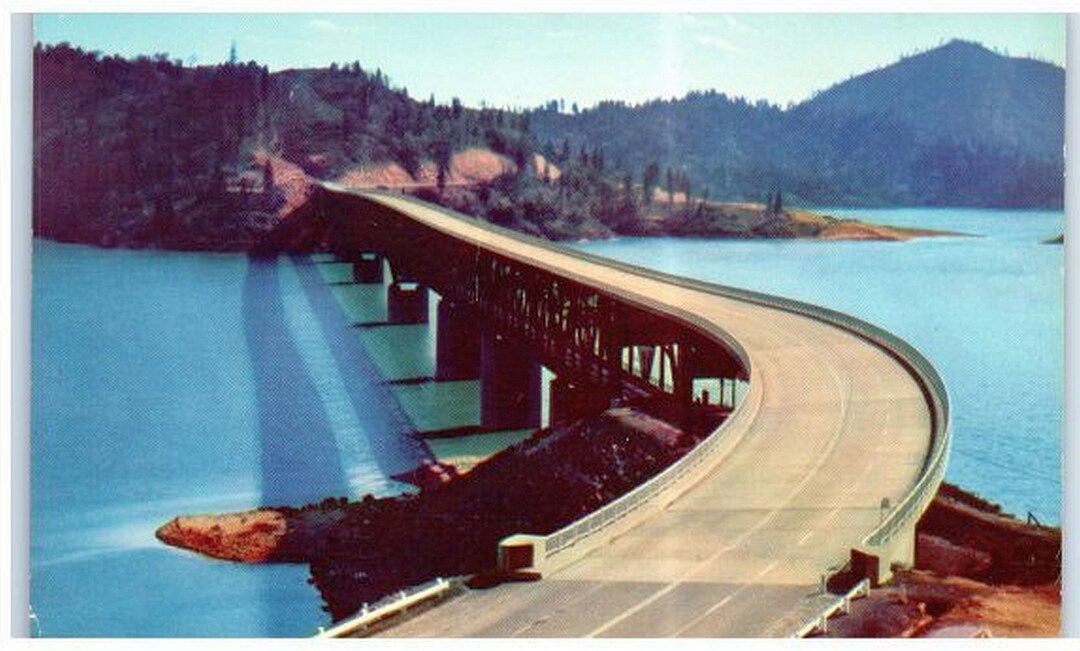 1960s Pit River Bridge Shasta Dam, California Postcard - Etsy