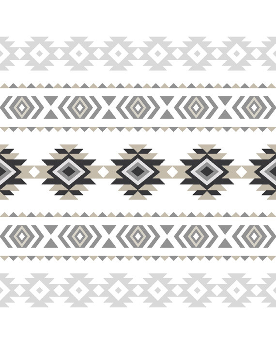 Aztec Wall Print, Printable Modern Home Decor, Geometric, Aztec Pattern ...