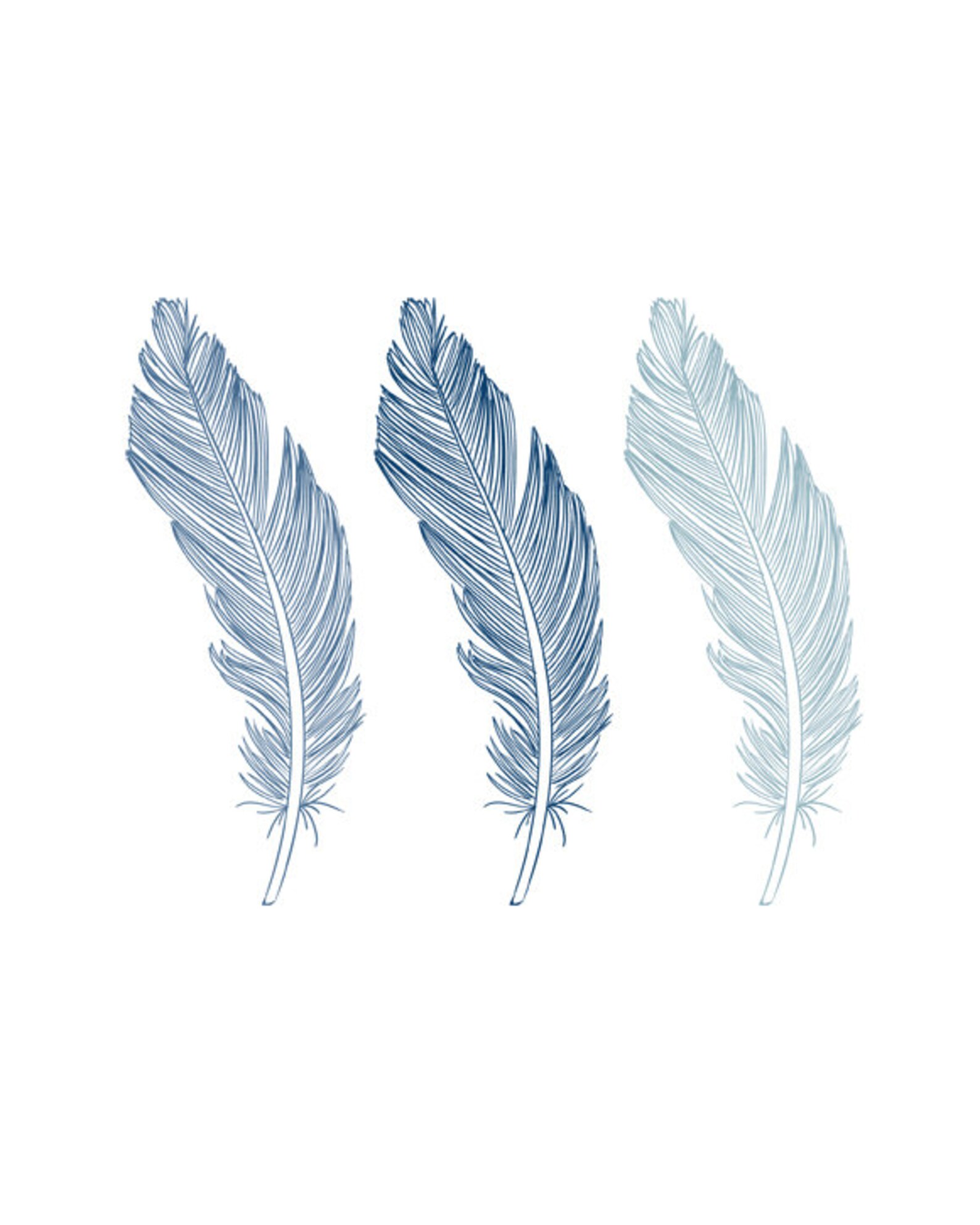 Feathers, Navy Blue, Native Feathers, Printable Wall Art, Home Decor ...