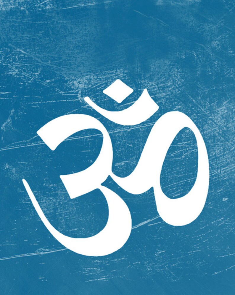 Yoga Wall Art, INSTANT DOWNLOAD, Navy Blue Namaste Set, Meditating ...