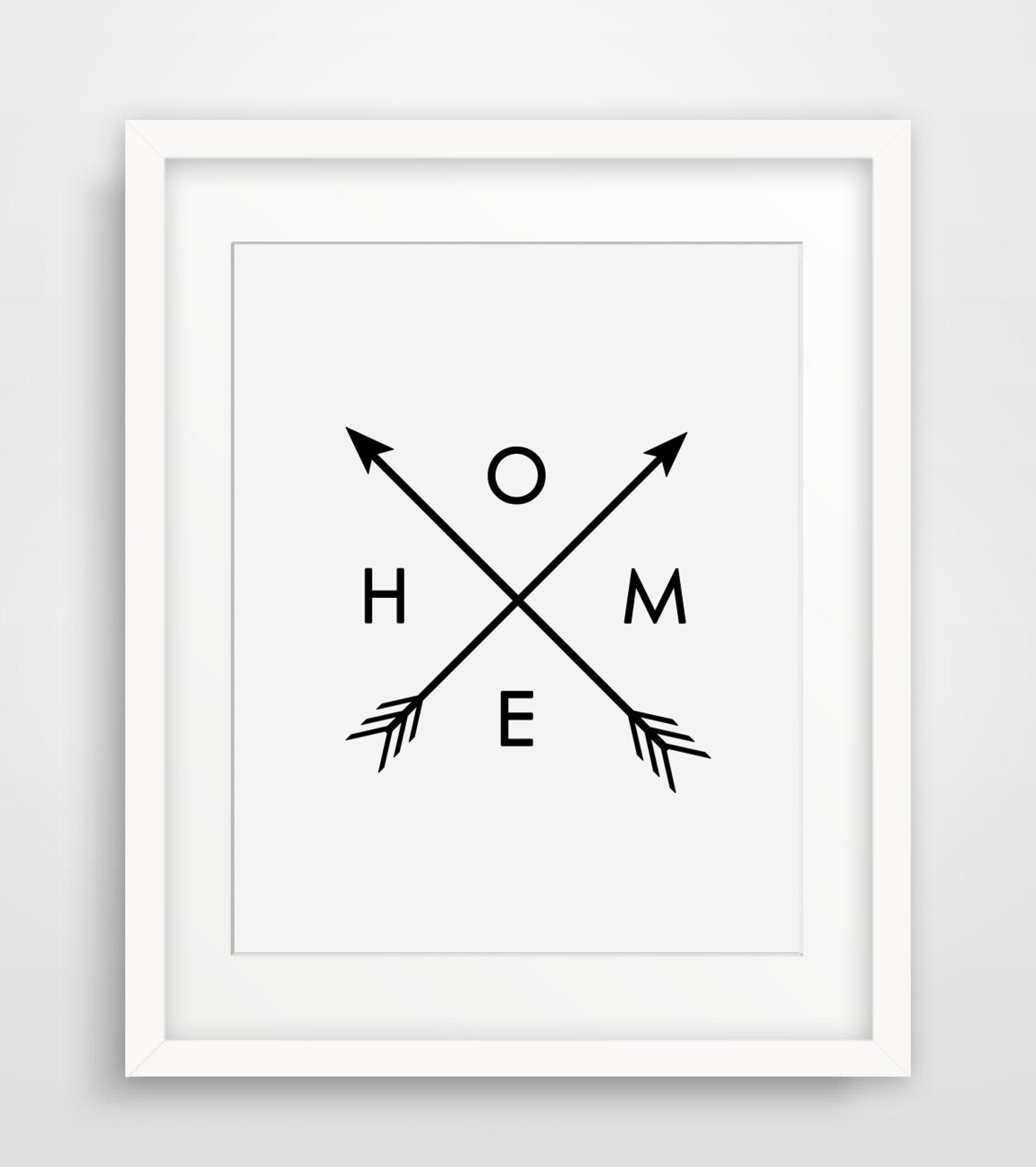 Home Art, Black and White Prints, Modern Home Decor, Arrows Prints ...