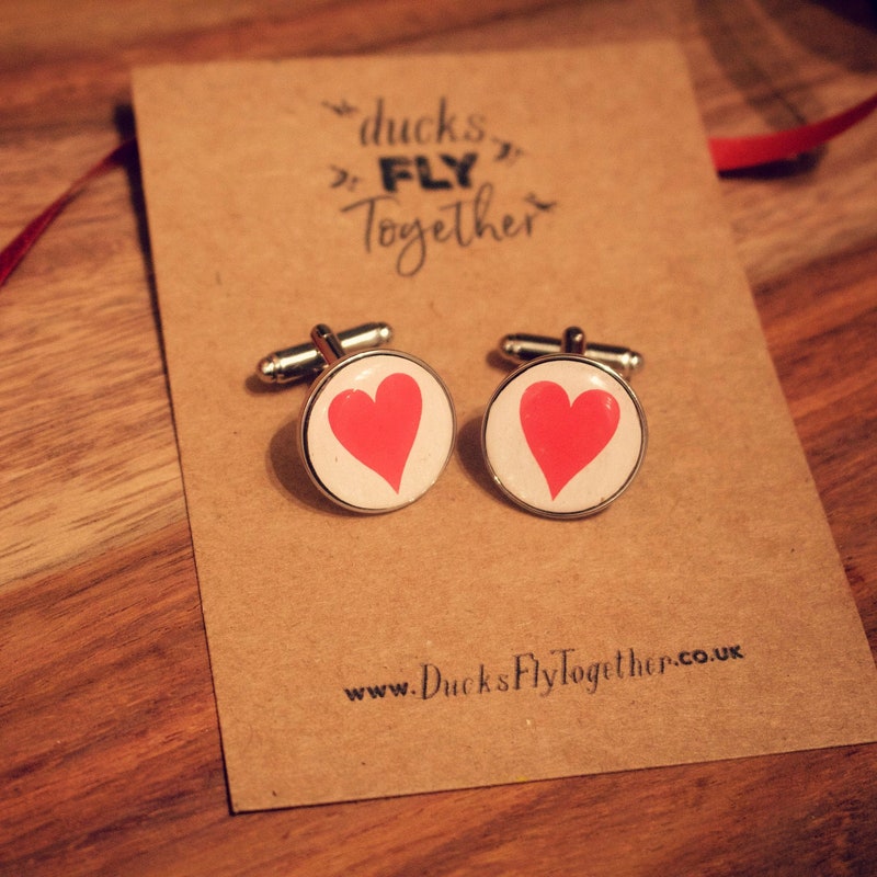 Card Cufflinks - Etsy