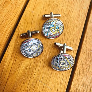 Tottenham Hotspur Football Stadium Map Cufflinks. White Hart Lane ...