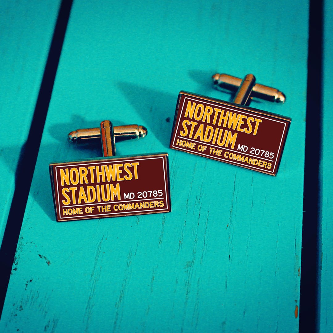 American Football Stadium Cufflinks. Washington Commanders. Gift for ...