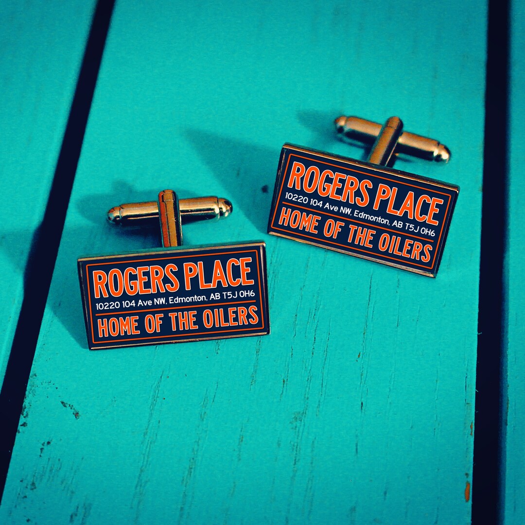 Ice Hockey Arena Cufflinks. Edmonton Oilers. Gift for Hockey Fan ...