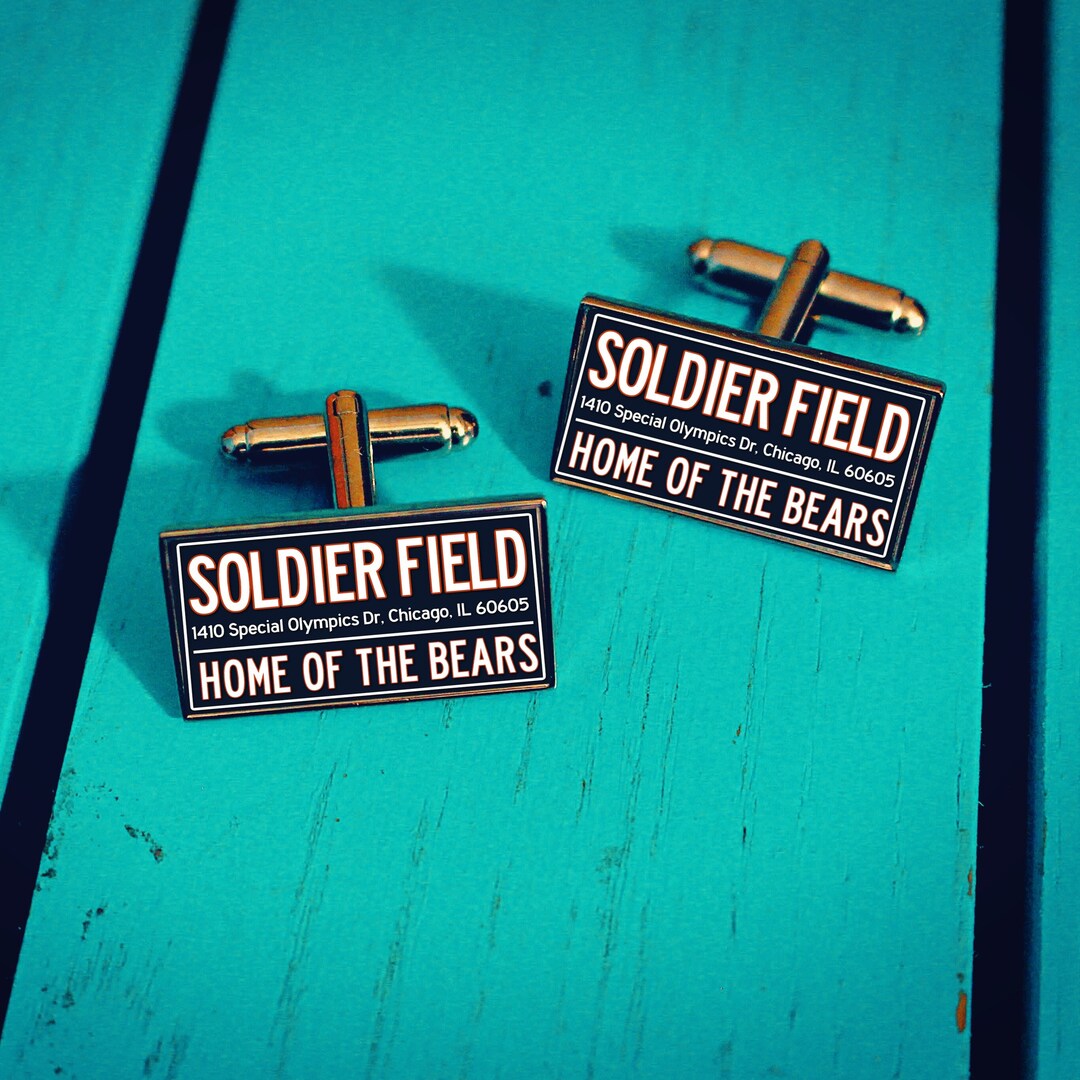 American Football Stadium Cufflinks. Chicago Bears. Gift for Football ...