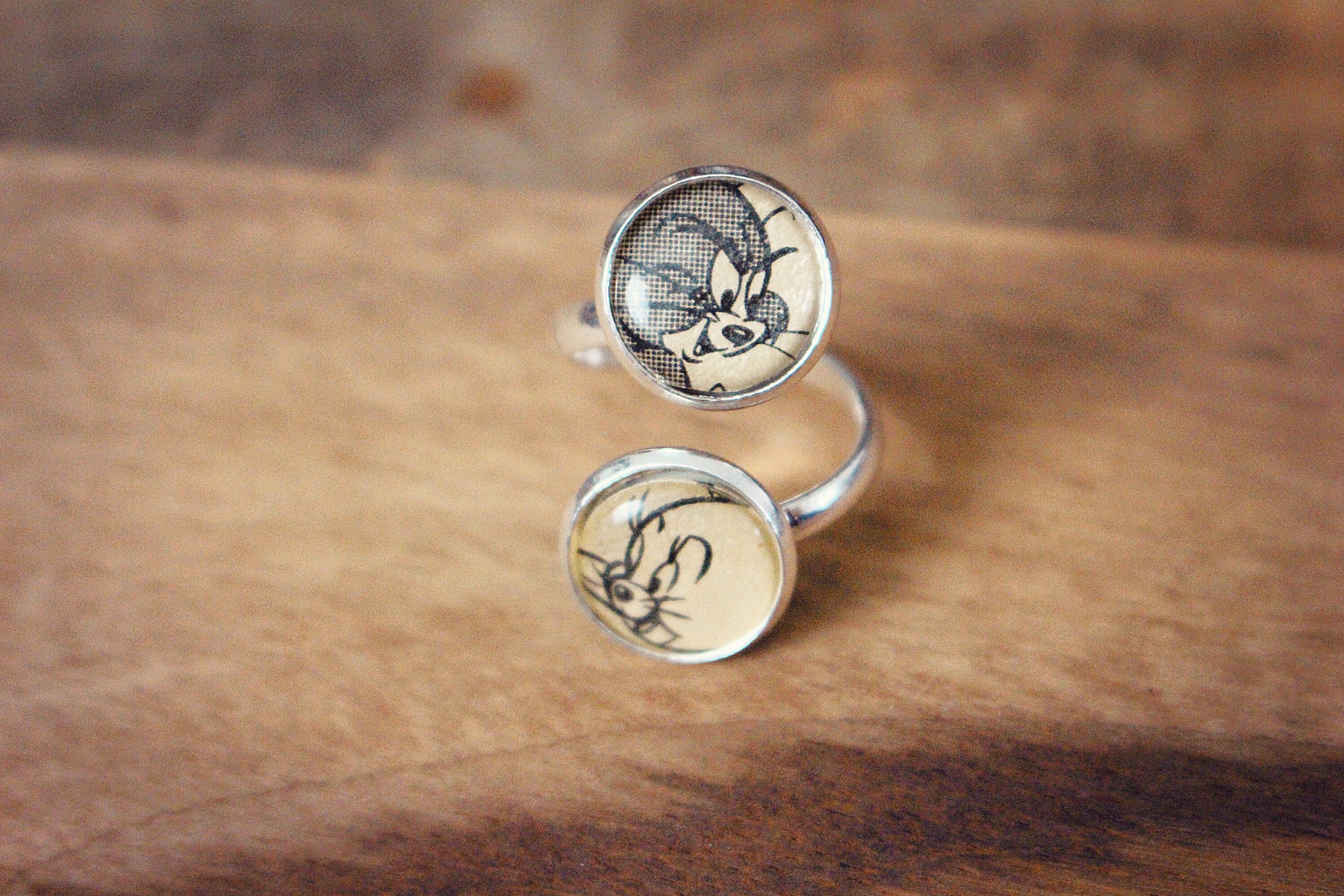 Vintage Comic Book Cartoon Ring Retro Cartoon Character - Etsy