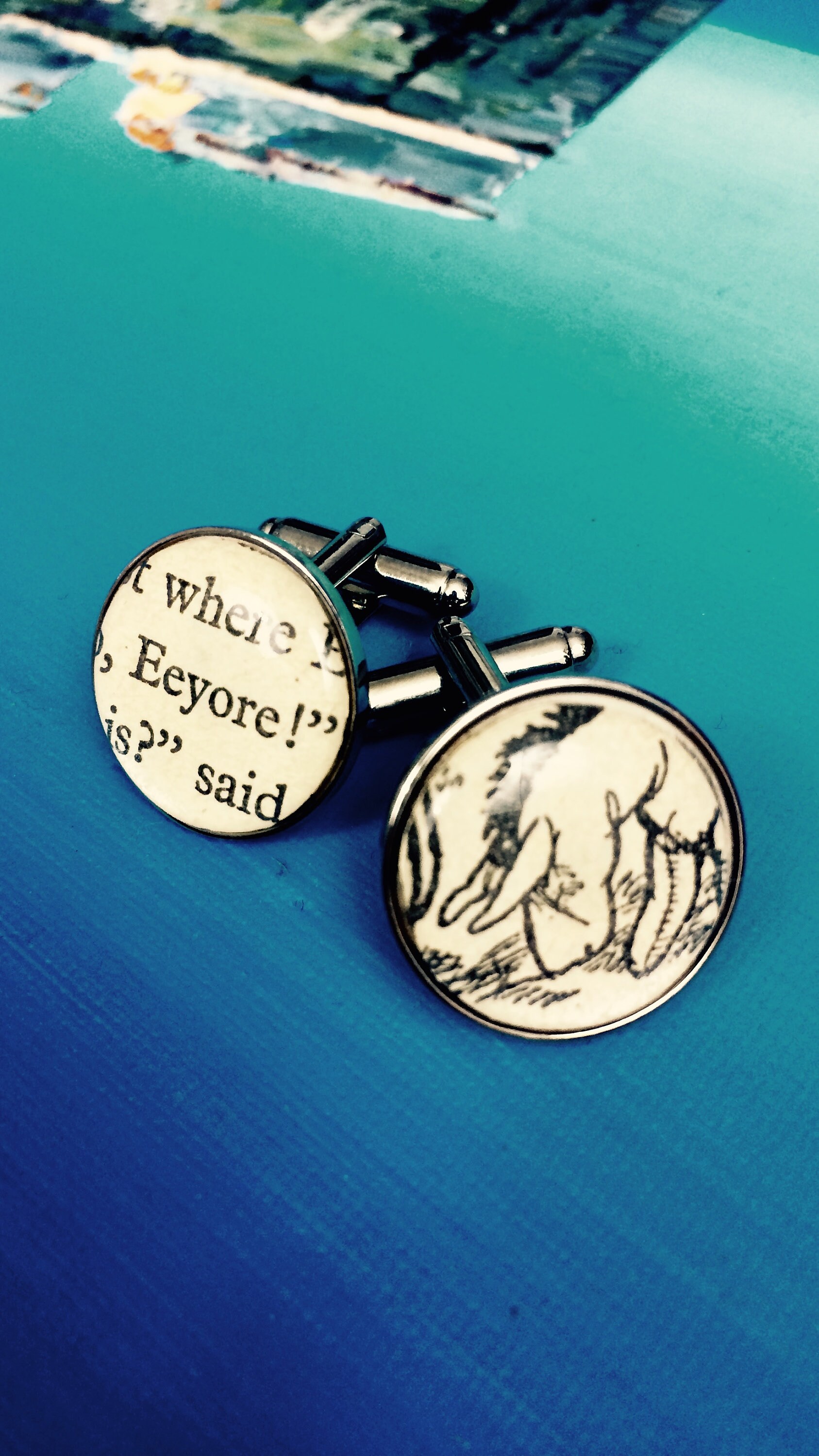 Winnie the Pooh Cufflinks Vintage Book Cufflinks Pooh | Etsy