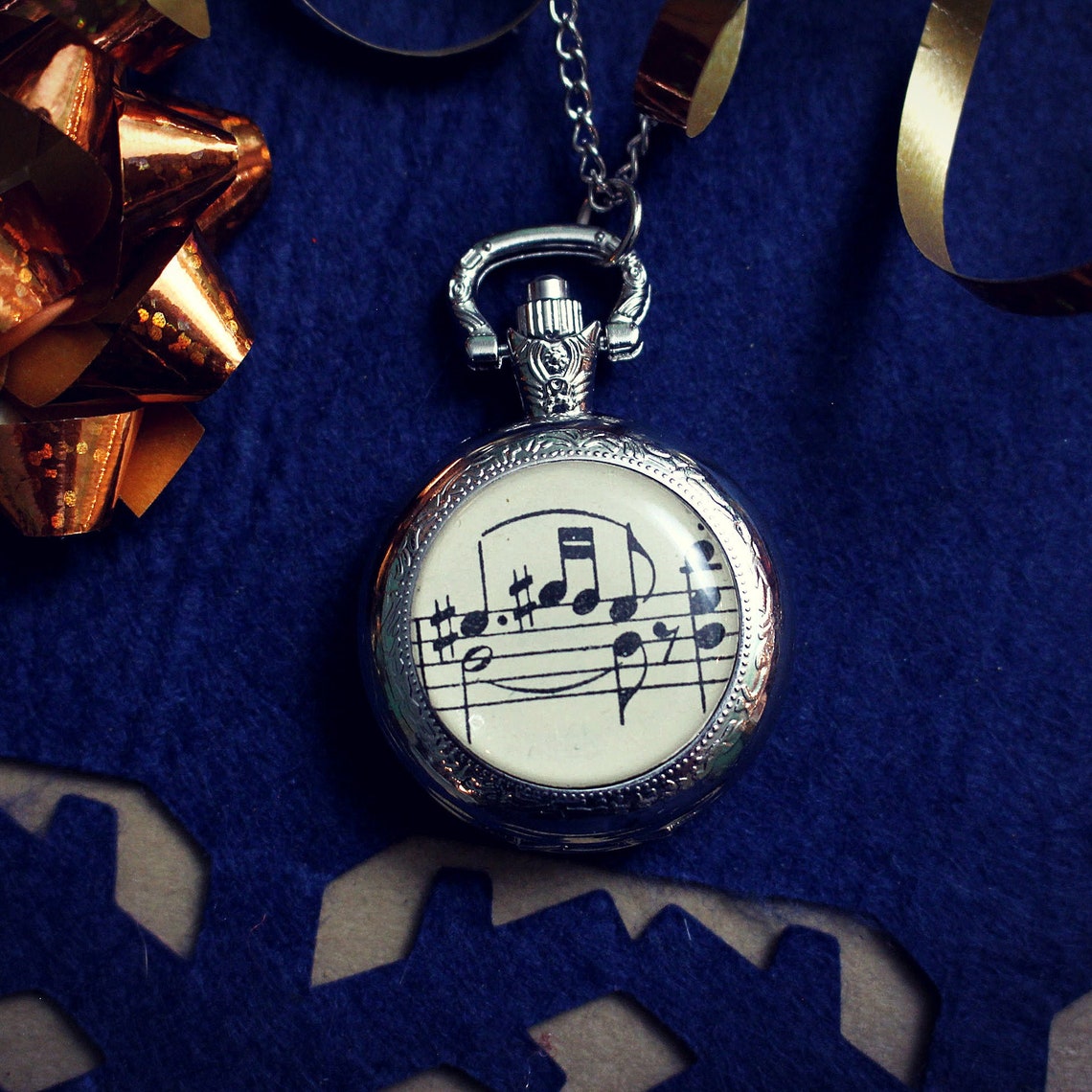 Vintage Sheet Music Pocket Watch. Upcycled gift for men. | Etsy