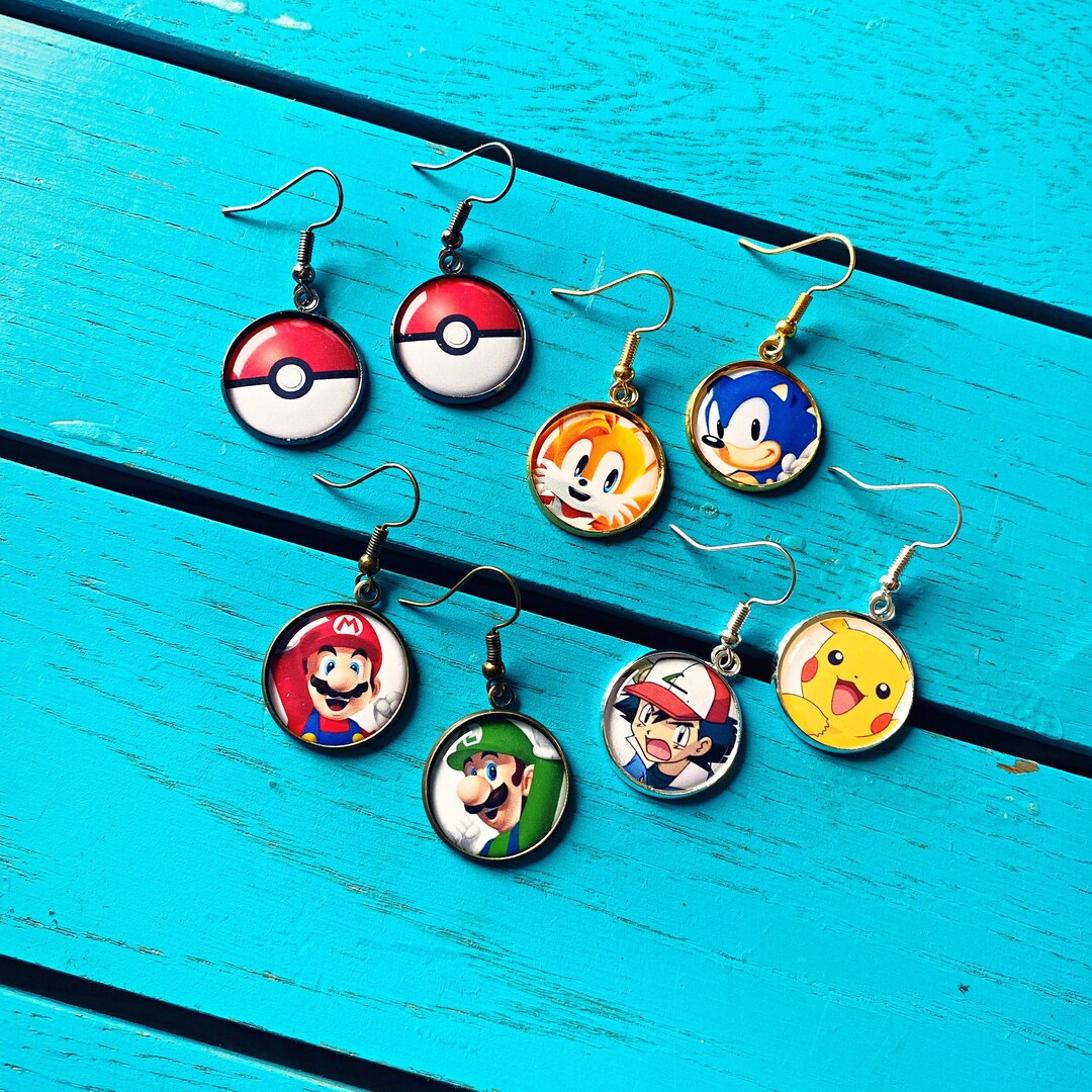 Retro Video Game Earrings. Old School Gamer Gift. RPG Gaming ...